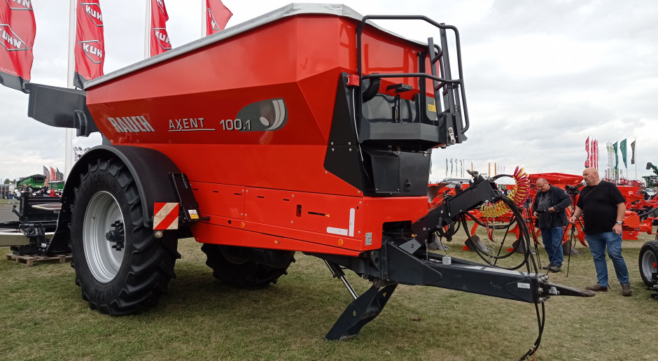 Czy Rauch Axent 100.1 może w jeden dzień rozsiać nawóz na 1000 ha?